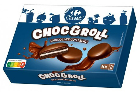 CARREFOUR CLASSIC CHOC & ROLL CHOCOLATE CON LECHE | OCU