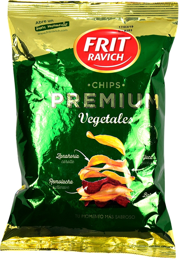 Aperitivo vegetal FRIT RAVICH Chips vegetales premium: detalles y ...
