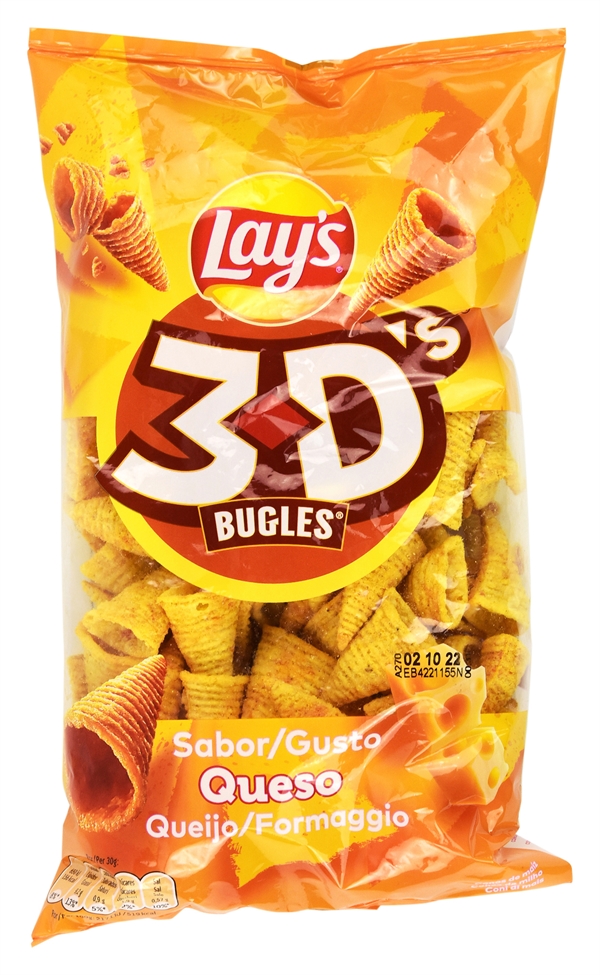 Características de LAY'S 3D'S BUGLES SABOR QUESO