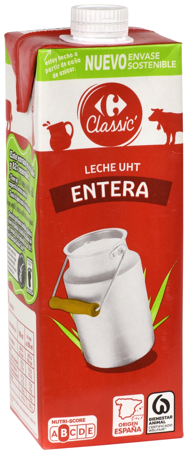CARREFOUR LECHE ENTERA UHT : análisis y opiniones | OCU