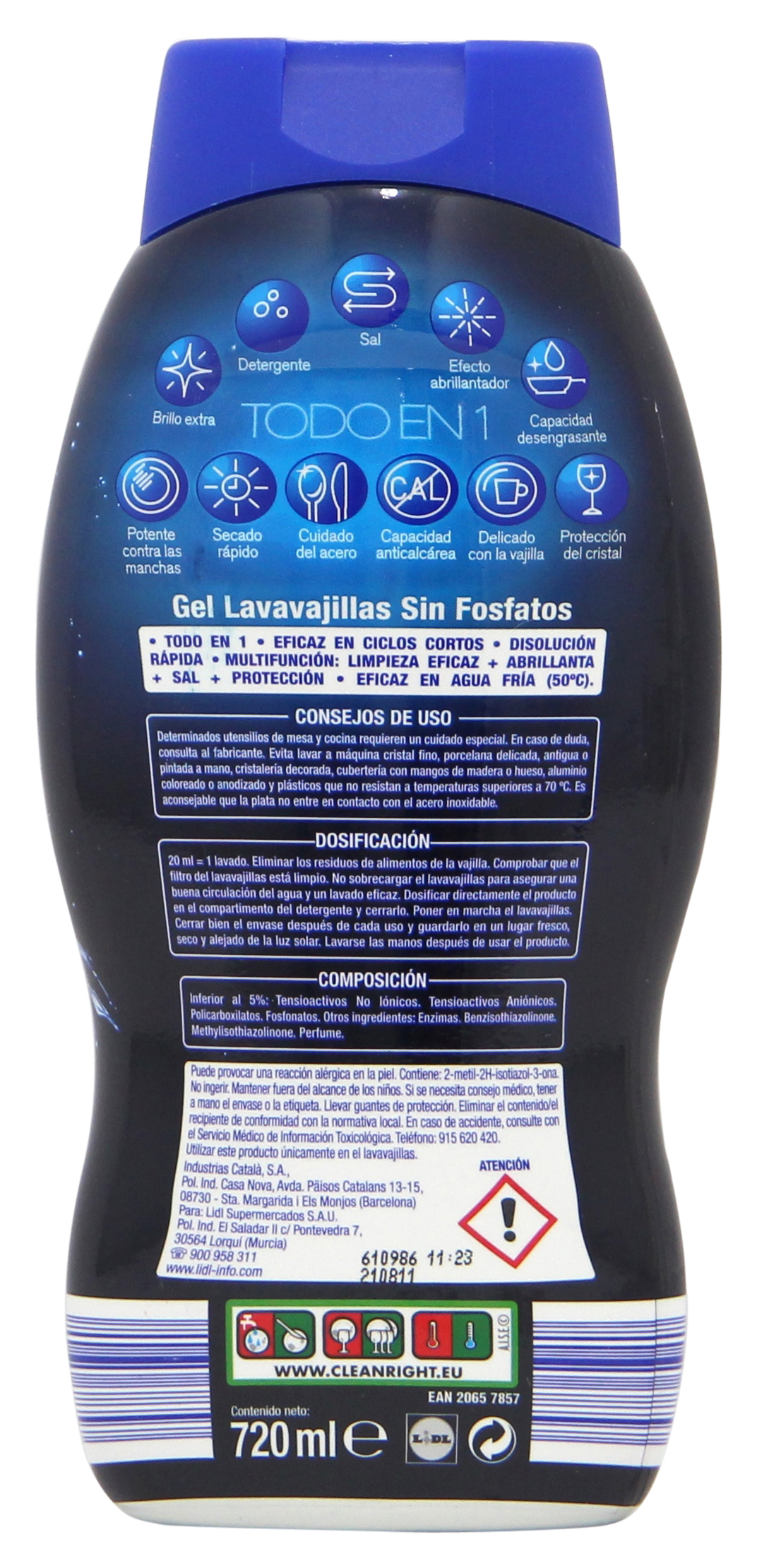 W5 (LIDL) GEL TODO EN 1 Detergente | OCU