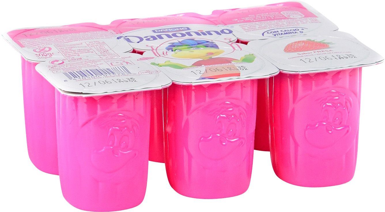 DANONINO (DANONE) SABOR FRESA.: valor nutricional