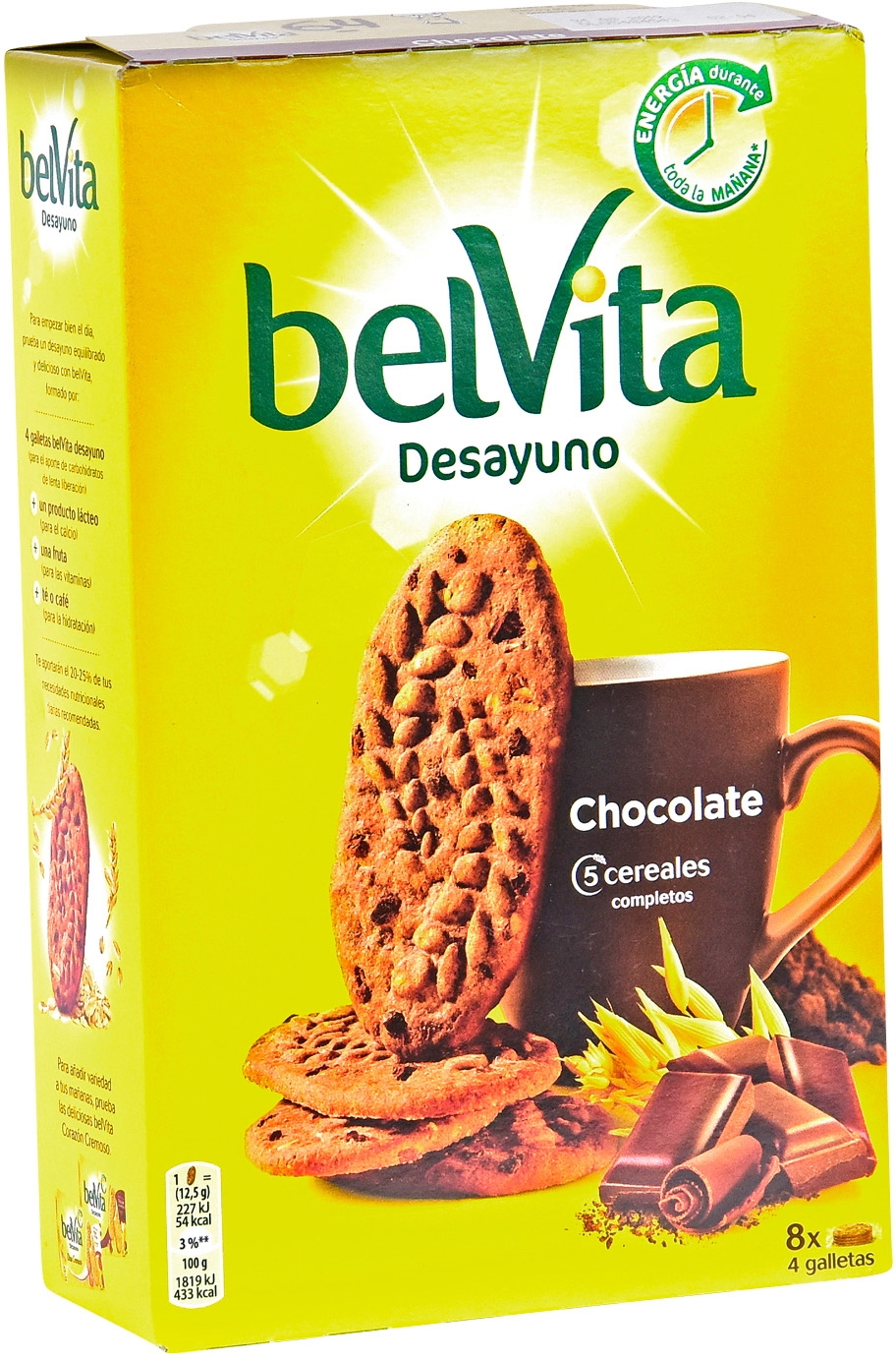 BELVITA CHOCOLATE.: valor nutricional