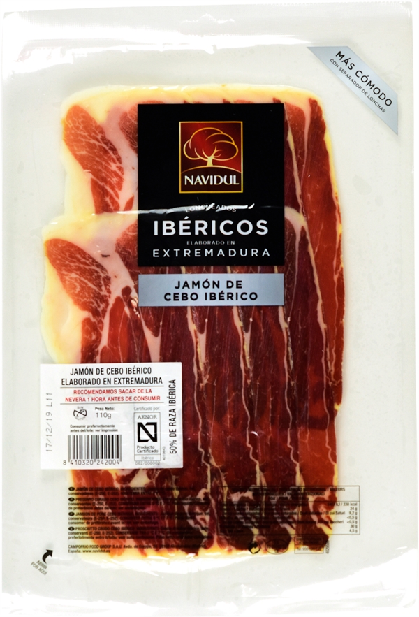 NAVIDUL JAMÓN DE CEBO IBÉRICO 50% RAZA IBÉRICA. análisis y opiniones | OCU