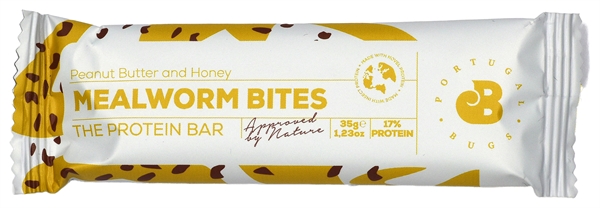 Barrita de proteína MEALWORMS BITES THE INSECT PROTEIN BAR. PEANUT ...